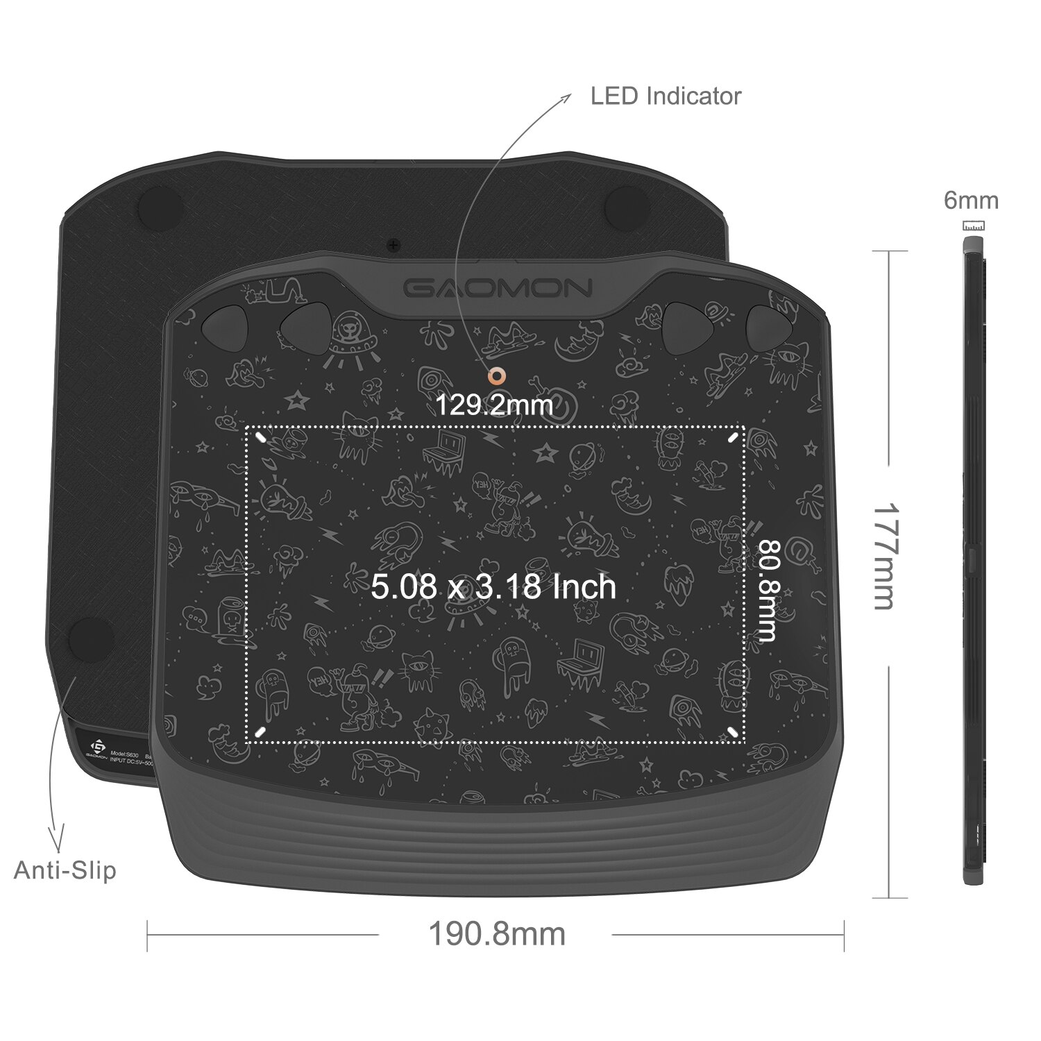 GAOMON S630 5 x 3.2 Inches Graphics Drawing Tablet... – Grandado