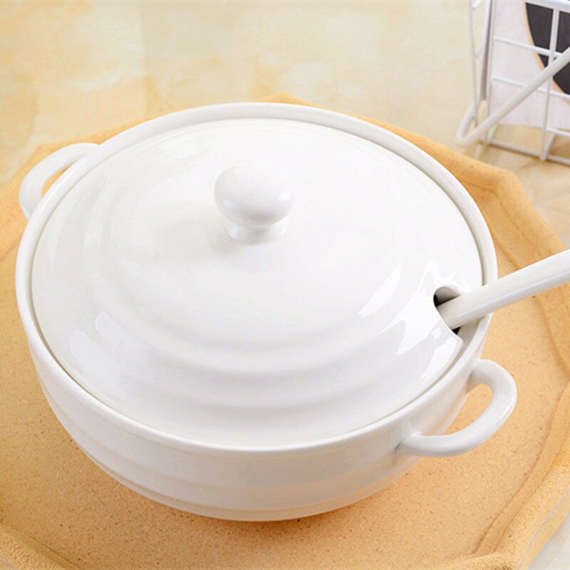 Large-capacity 1.4L Ceramic Soup Bowl Household Bi... – Grandado