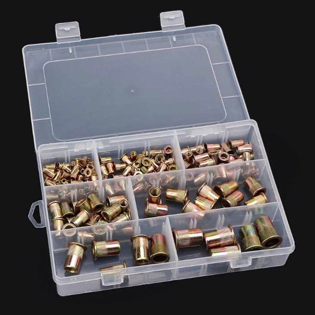 165pcs Nutsert Rivet Nut Kit Zinc Plated -M12 Cap ... – Grandado