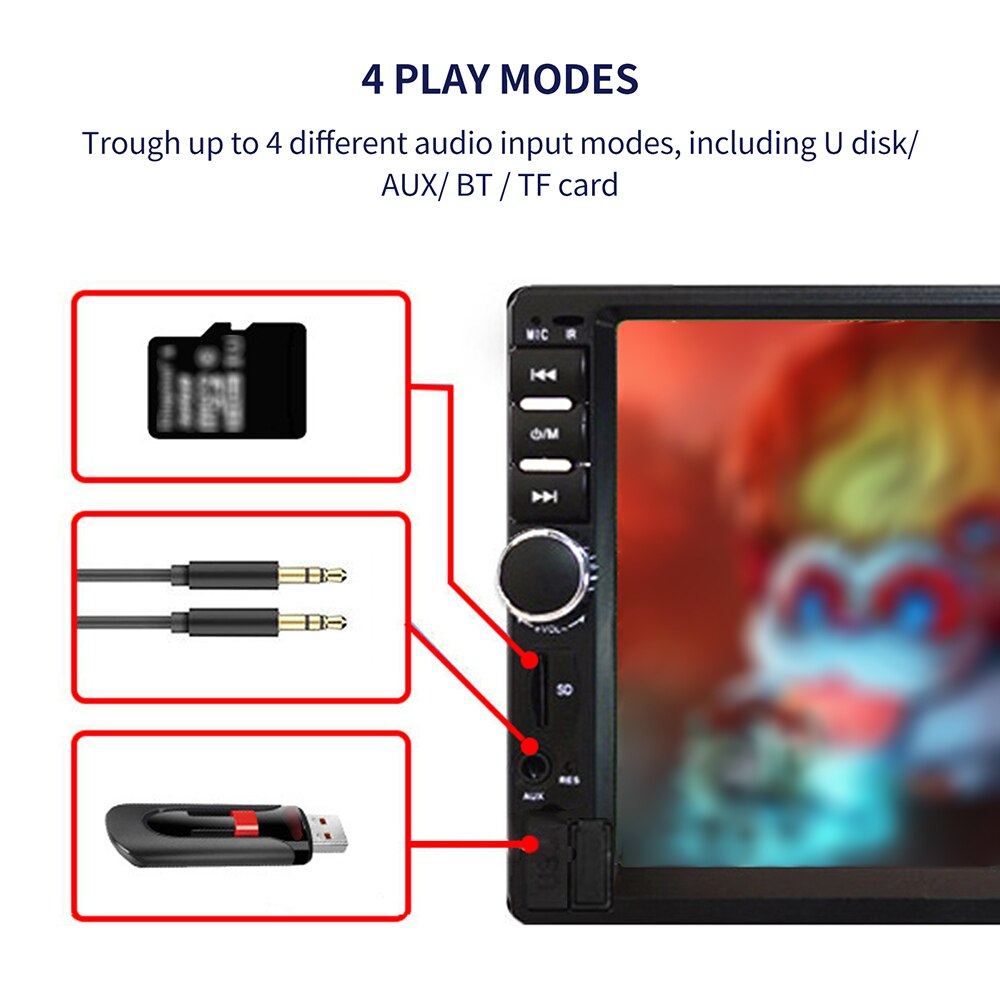 Reproductor MP5 de Audio estéreo para coche, Radio... – Grandado