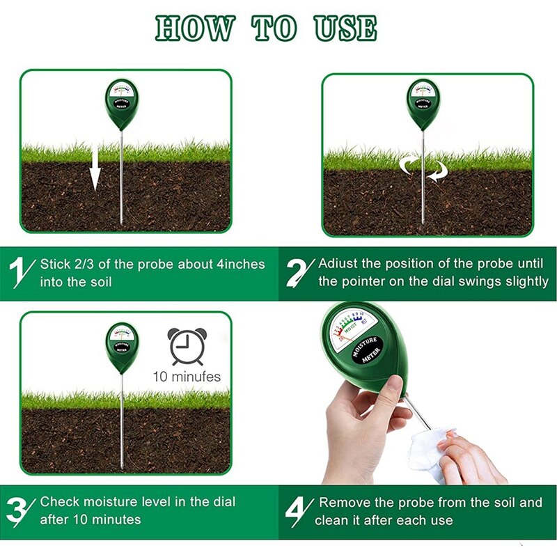 Soil Moisture Sensor Meter, Plant Moisture Meter, ... – Vicedeal