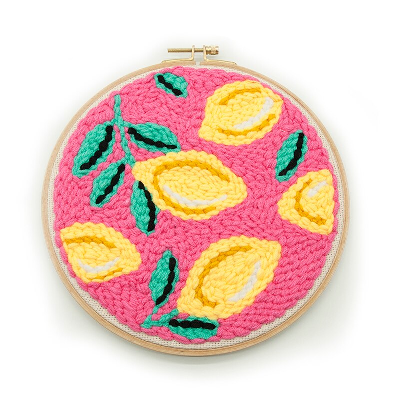 Colorful Punch Needle Embroidery Kit with Yarn for... – Grandado