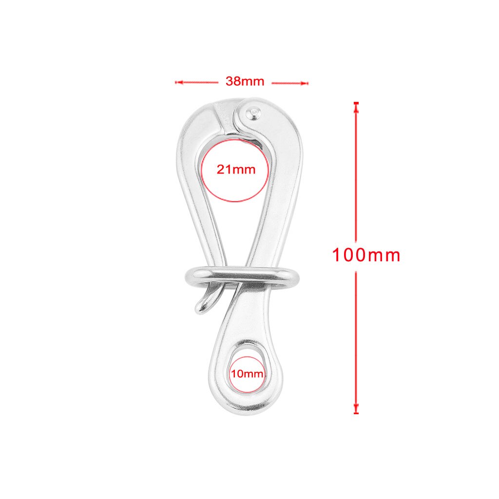 4" Quick Release Eye Pelican Shackle 316 Stainless... – Grandado