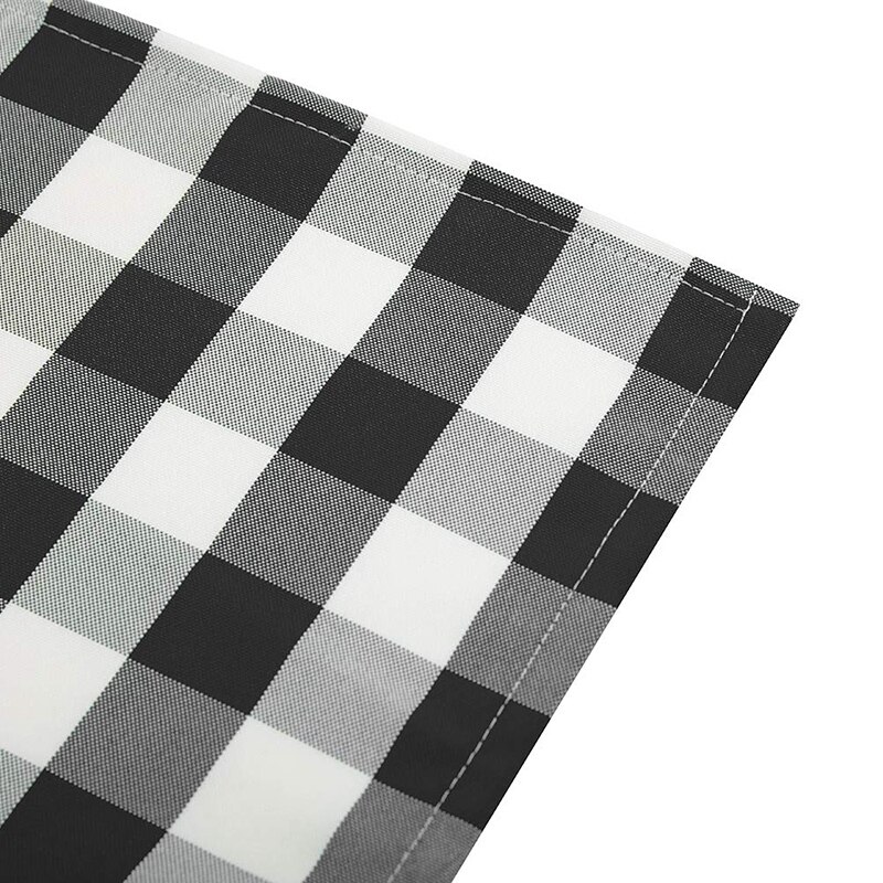 18 Inch X 13 Inch Plaid Checkered Placemats,Black ... – Grandado