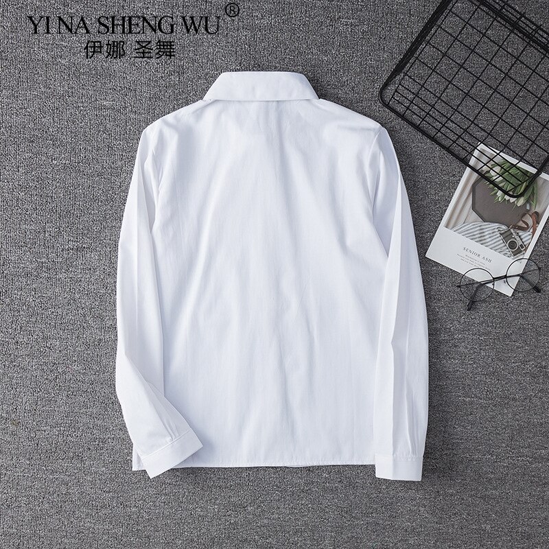 White Japanese Student Girls School Jk Uniform Top... – Grandado