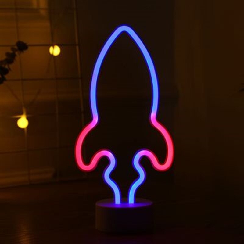 Rocket Shape Led Neon Light Signs Voor Room Home D... – Grandado