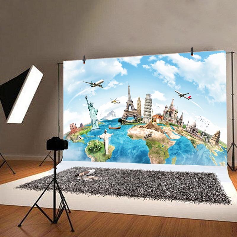 Reizen Wereld Achtergrond Bruiloft Verjaardagsfees... – Vicedeal