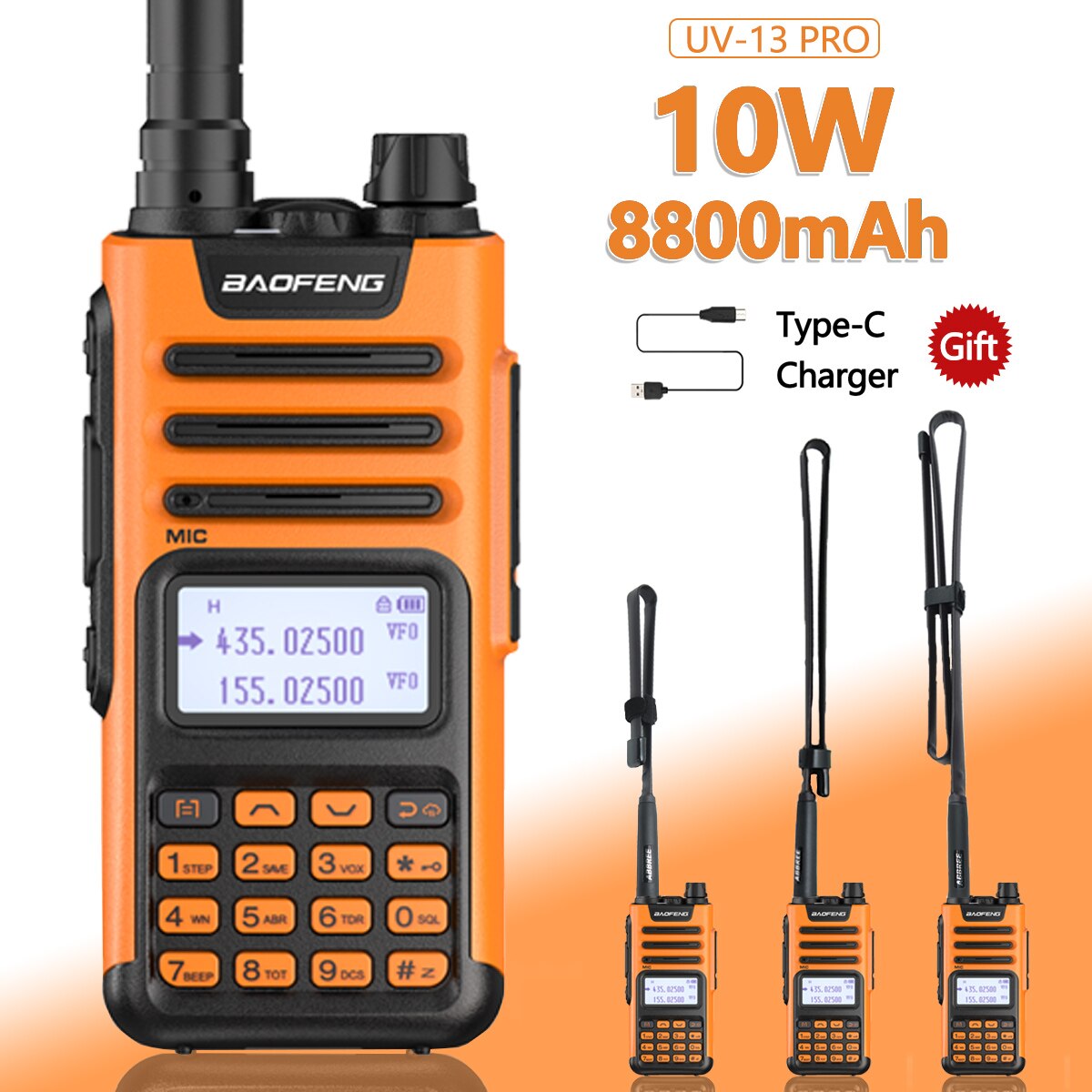 Baofeng UV-13 Pro 10W Max Power 999 Ch Walkie Talk... – Vicedeal