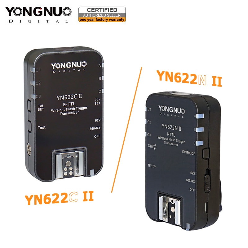 YONGNUO YN622C II YN-622N II 2.4GHz Flash Transcei... – Grandado