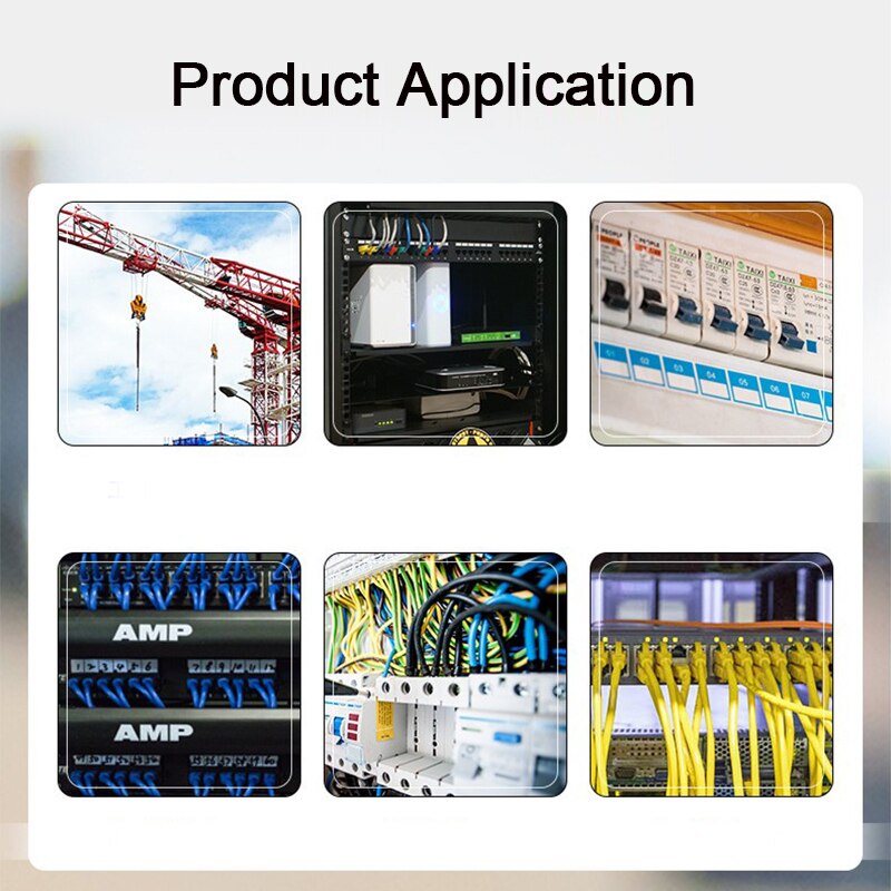 500Pcs Wrap Rond Zelf Adhesivelabel Draad Ethernet... – Grandado