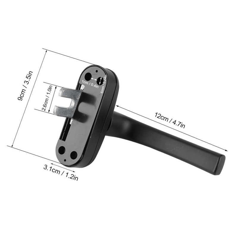 Modern Zinc Alloy Black Window Handle Home Hardwar... – Vicedeal
