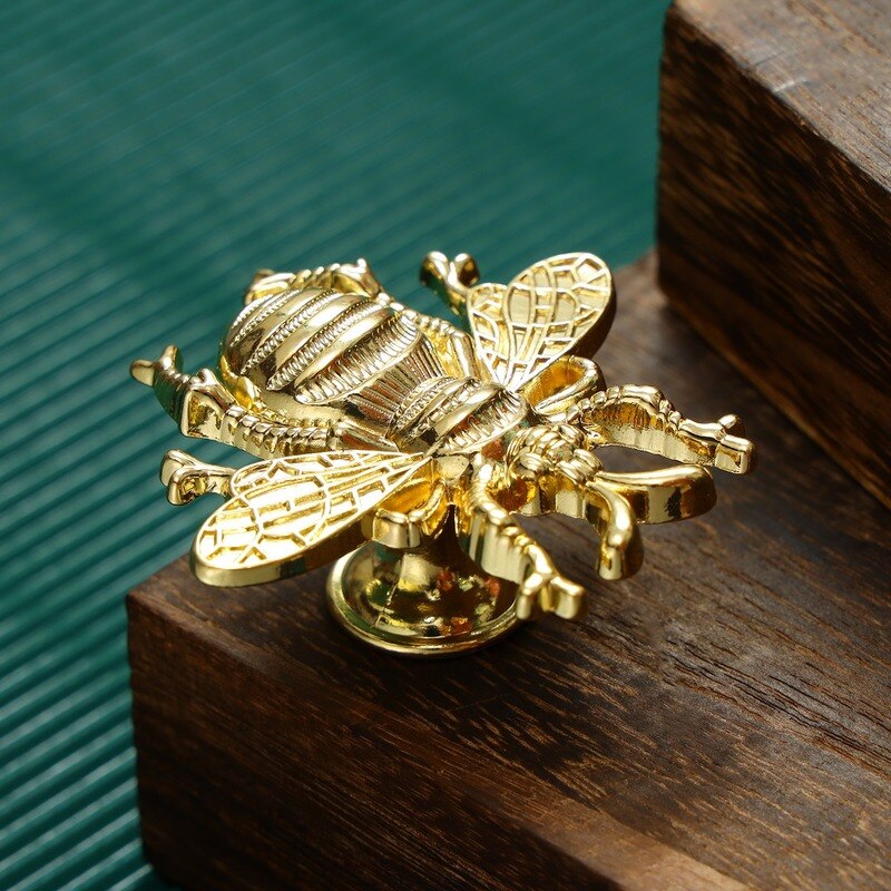 1pc Bee Shape Wardrobe Knob Brass Furniture Handle... – Grandado