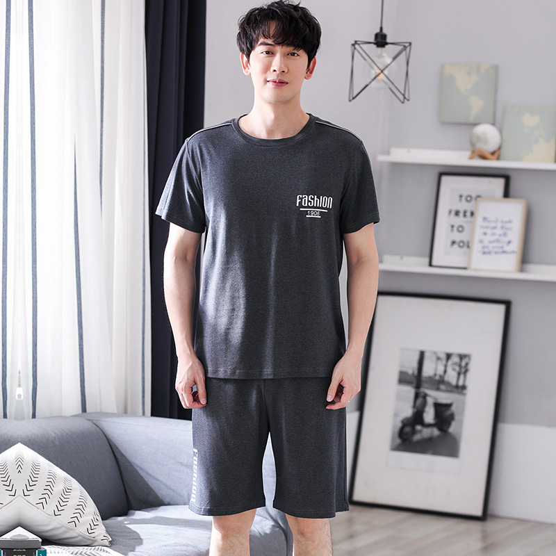 Sommer Casual Nachtwäsche Herren Baumwolle Kurze P... – Vicedeal