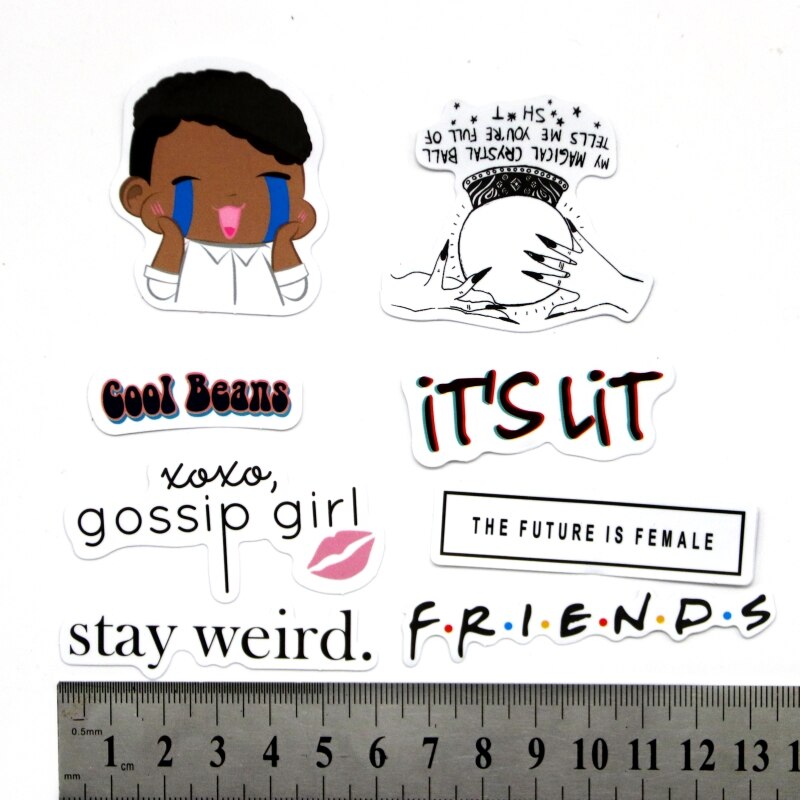 8 PCS gossip girl stay weird lit cool beans funny ... – Grandado