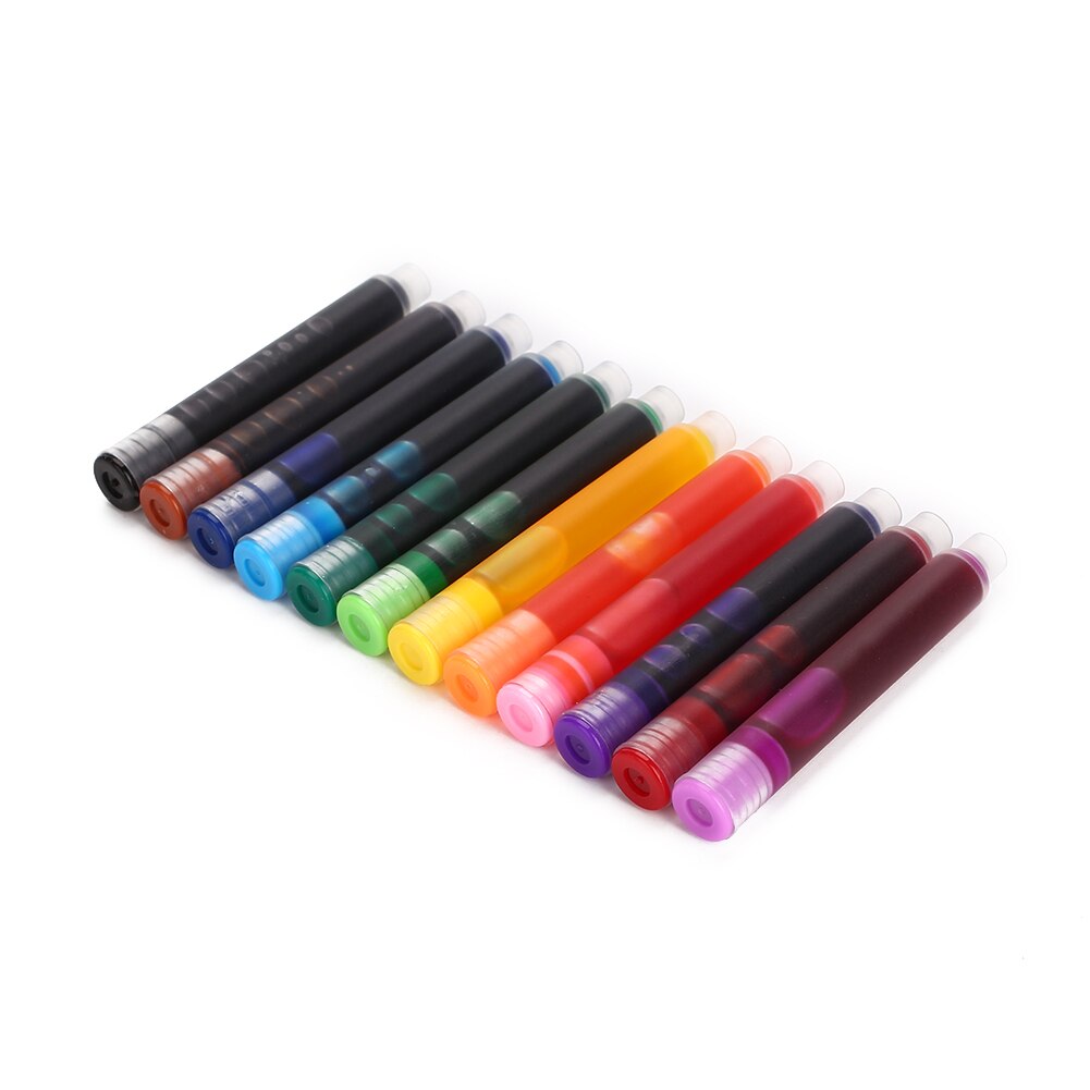 12PCS/Set Colourful Ink Sac Fountain Pen Ink Cartr... – Vicedeal