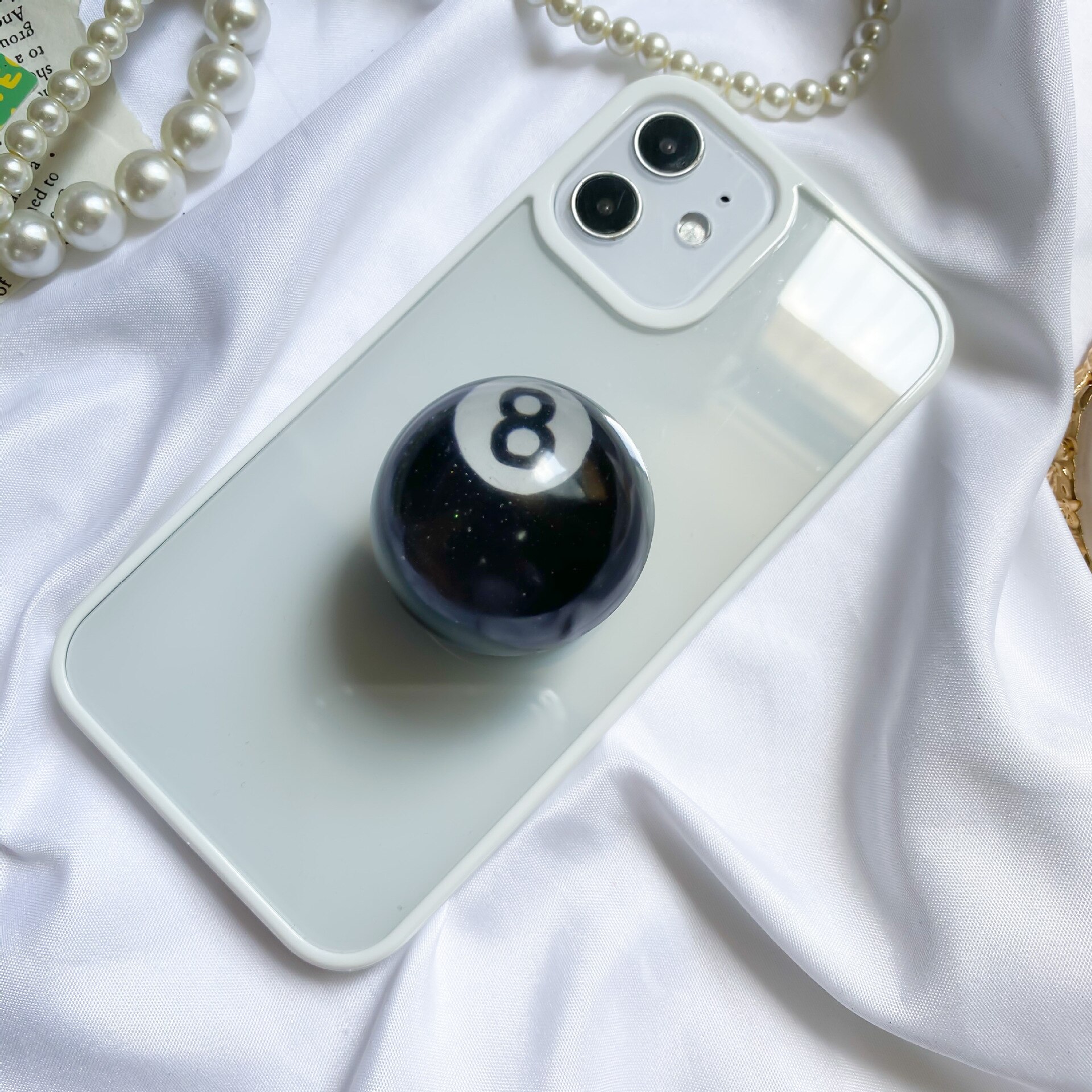 INS Korea Black 8 Stereo Phone Stand Ball Lazy Des... – Grandado