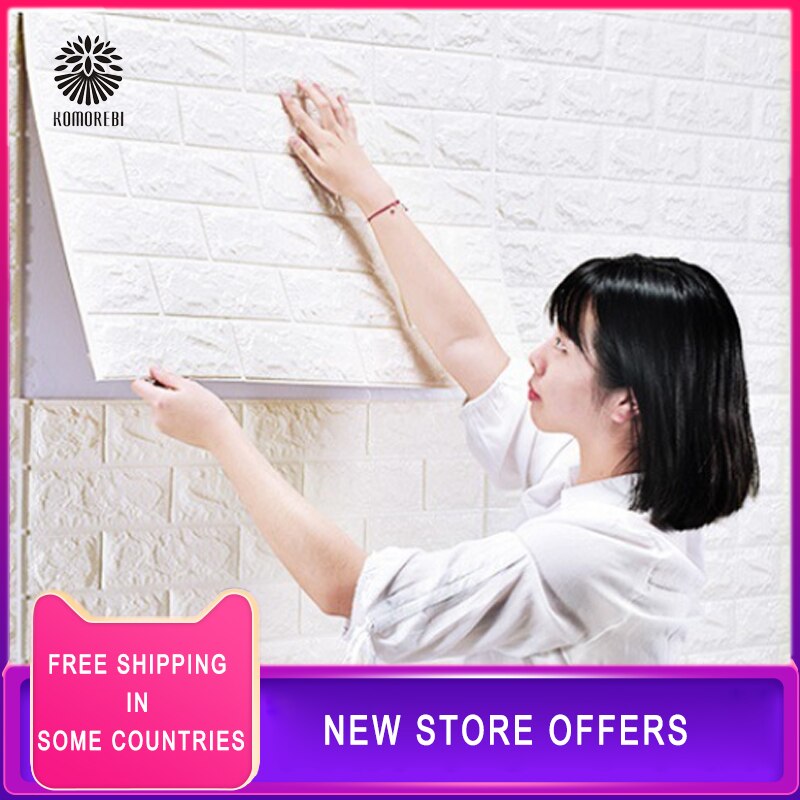 5 Stks/partij Dikke 10Mm 3D Bakstenen Muur Sticker... – Grandado