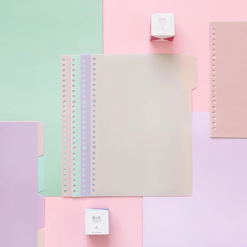 4 Vellen A4 A5 B5 Notebook Pagina Binder Snoep Kle... – Vicedeal