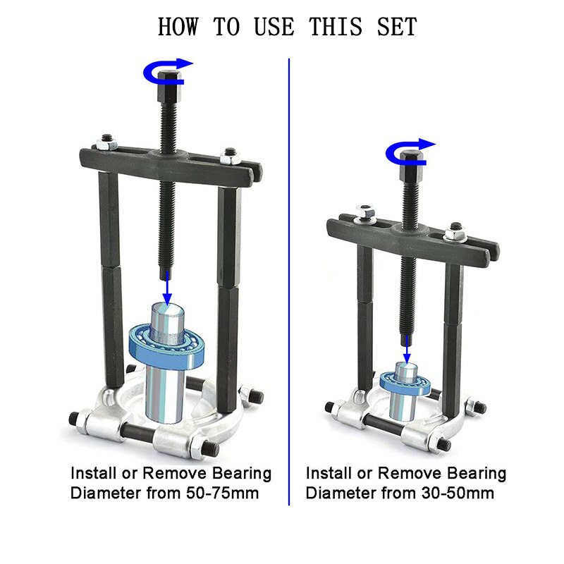12 PCS Lager Separator en Puller Set Lager Removal... – Vicedeal