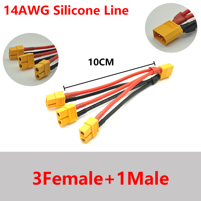 XT60 Parallel Battery Connector Male/Female Cable ... – Grandado