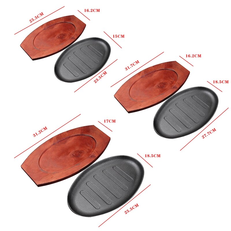 Kitchen Tools Dinner Plate Steak Sizzle Plate Cast... – Vicedeal