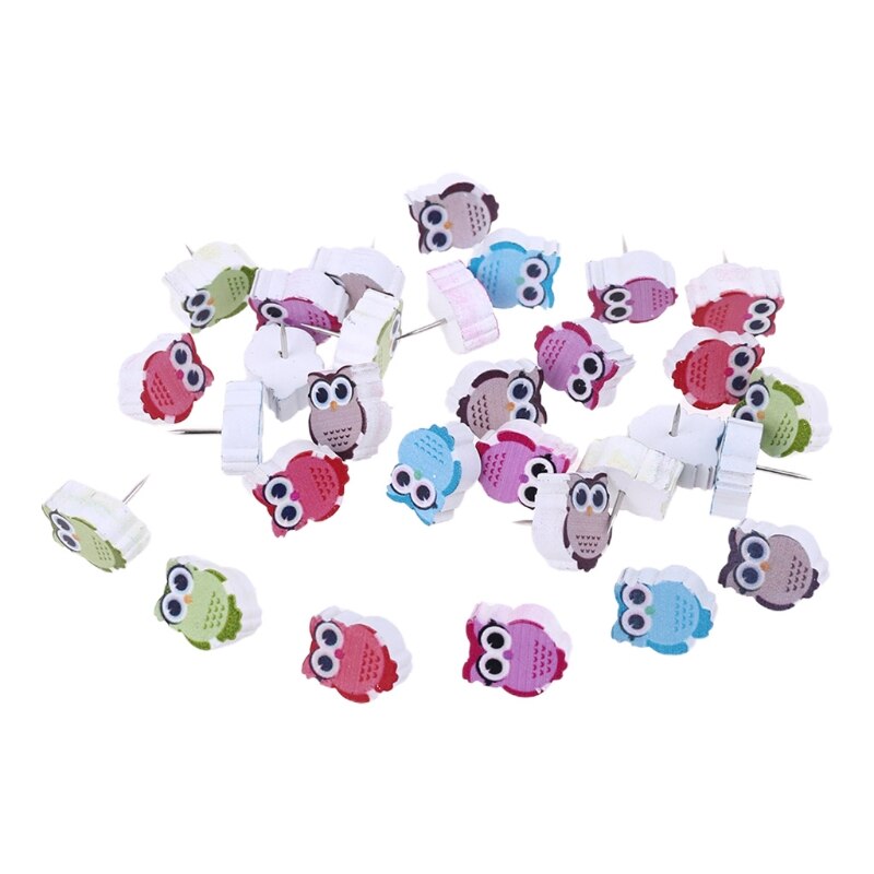 30Pcs Leuke Uil Vormige Punaise Vaste Muur Decorat... – Vicedeal