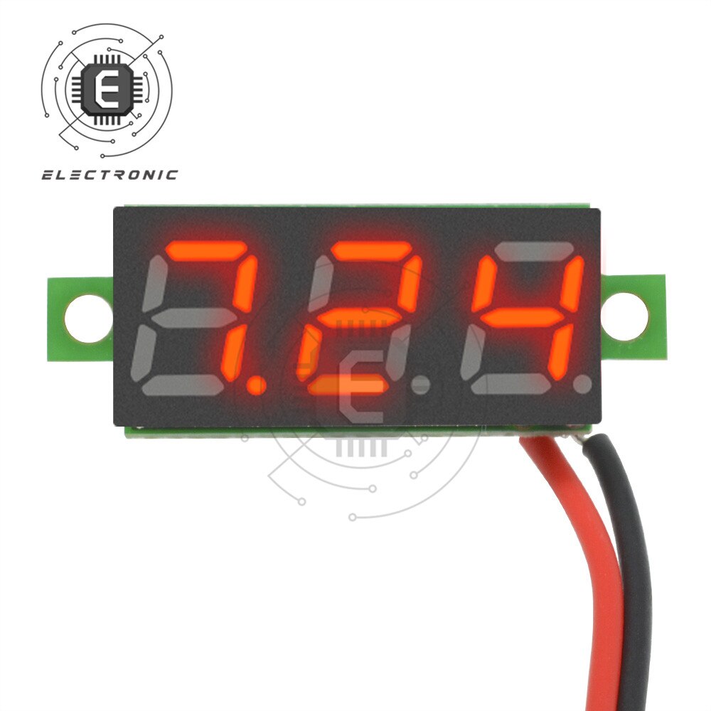 Digital Voltmeter DC 2.5V to 30V 0.28 inch Digital... – Grandado