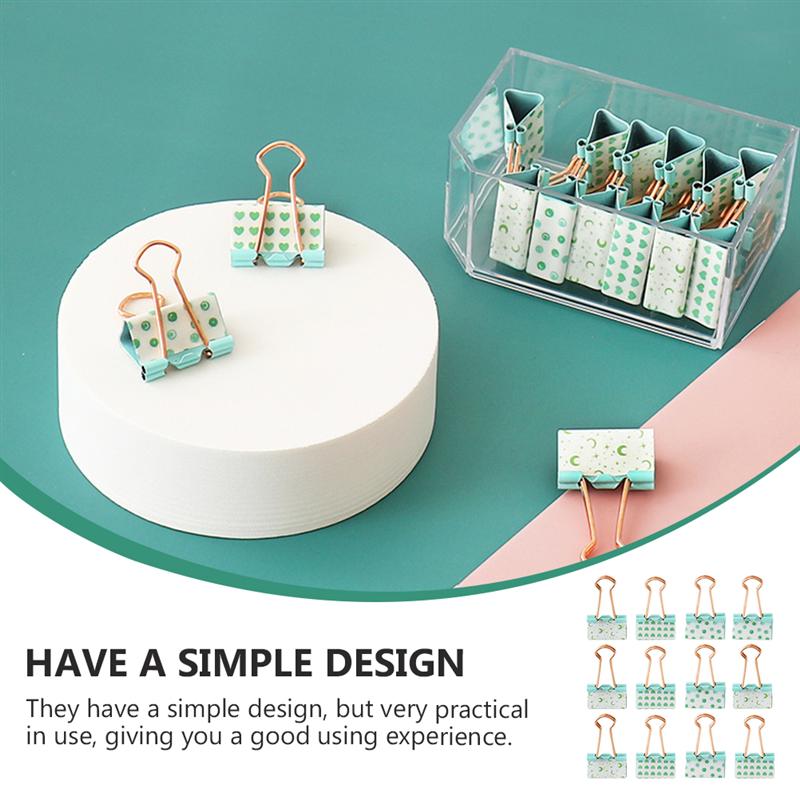 12pcs Practical Organizing Clamps Paper Binder Cli... – Grandado
