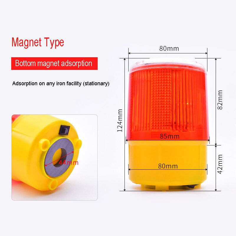 LED Solar Warning Lights Flashing Lights Night War... – Grandado