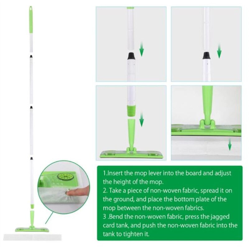 Stof Veegmachine Mop Voor Floor Cleaning Met 30 Pc... – Grandado