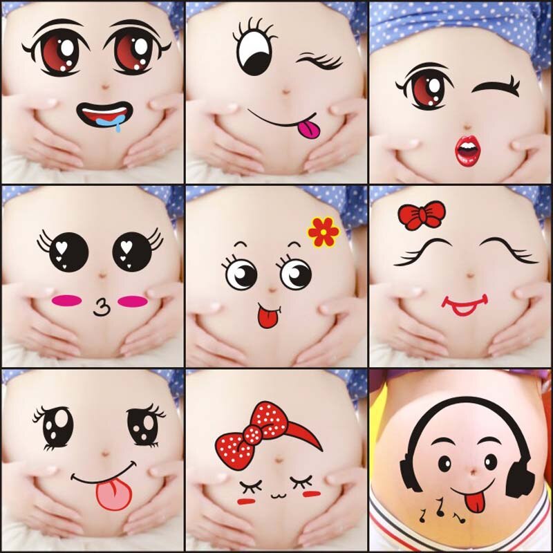 2 Pcs/lot Pregnant Photography Suits Belly Sticker... – Grandado