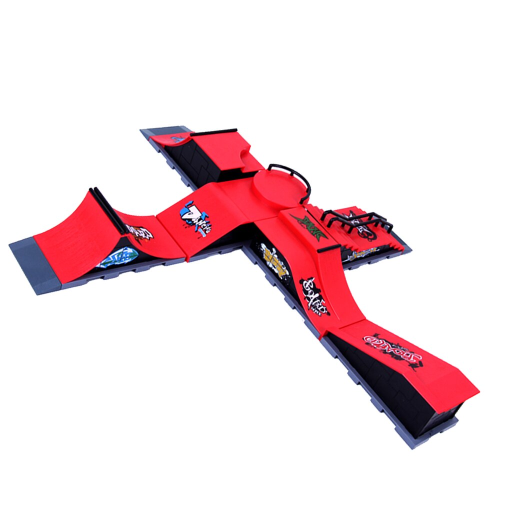 Plastic Mini Skateboard and Ramp set 23.5x10x9cm K... – Grandado