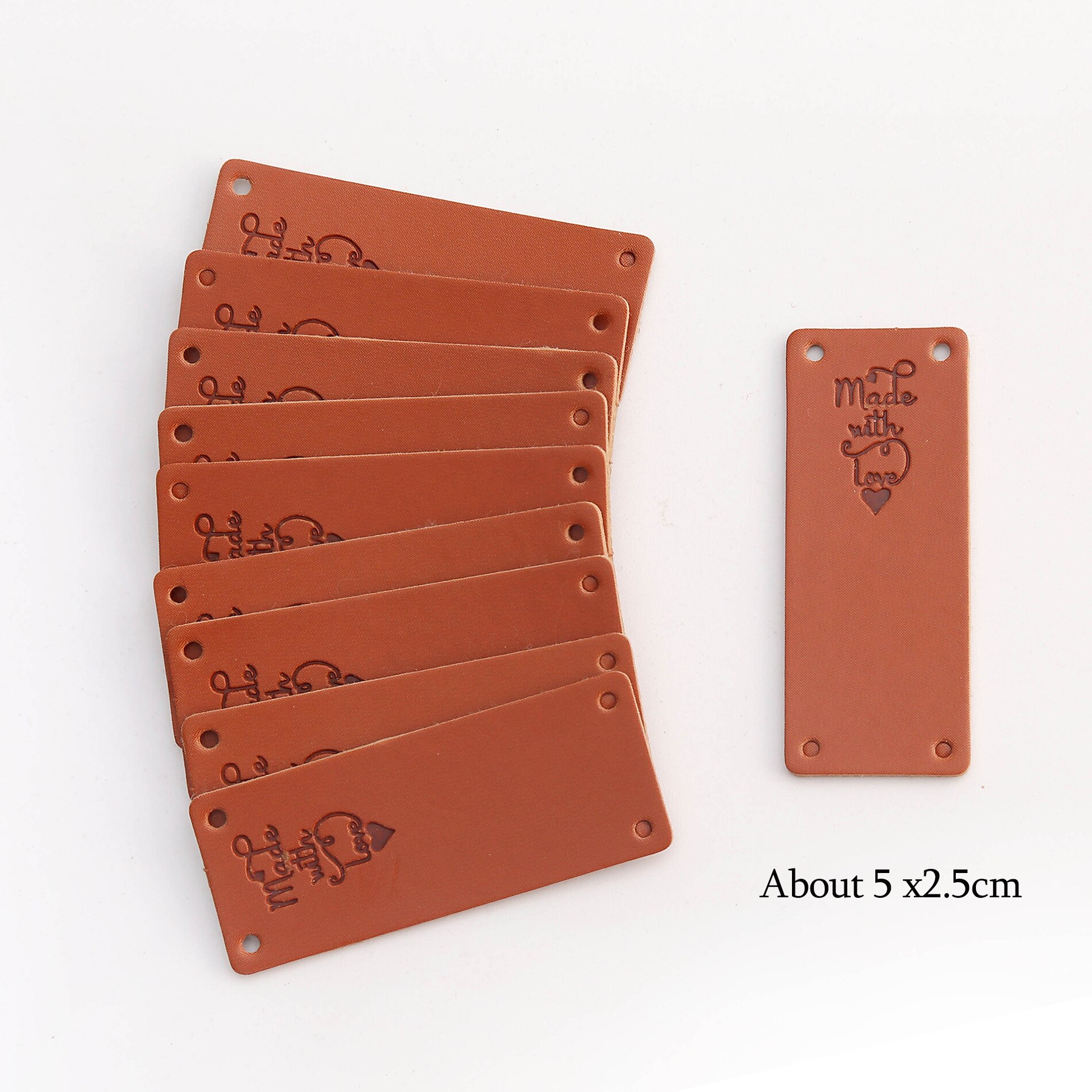 100Pcs/Lot Handmade Leather Clothing Labels For /H... – Grandado