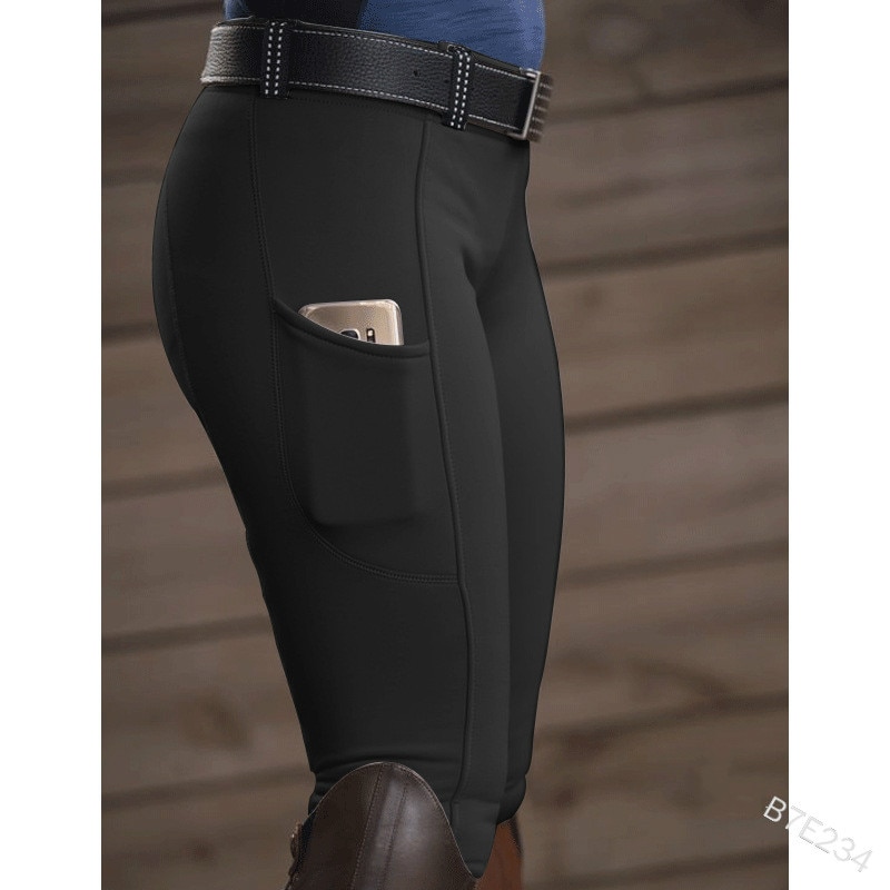 ZCXQM Horse Riding Breeches Solid Color Stretch Pa... – Grandado