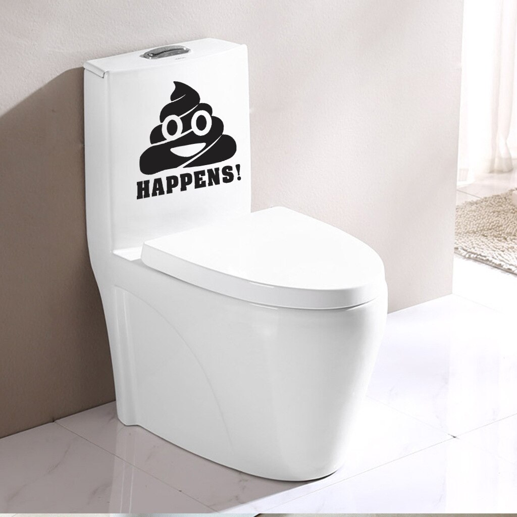 Funny Toilet Wall Sticker Cartoon Bathroom DIY Sti... – Grandado