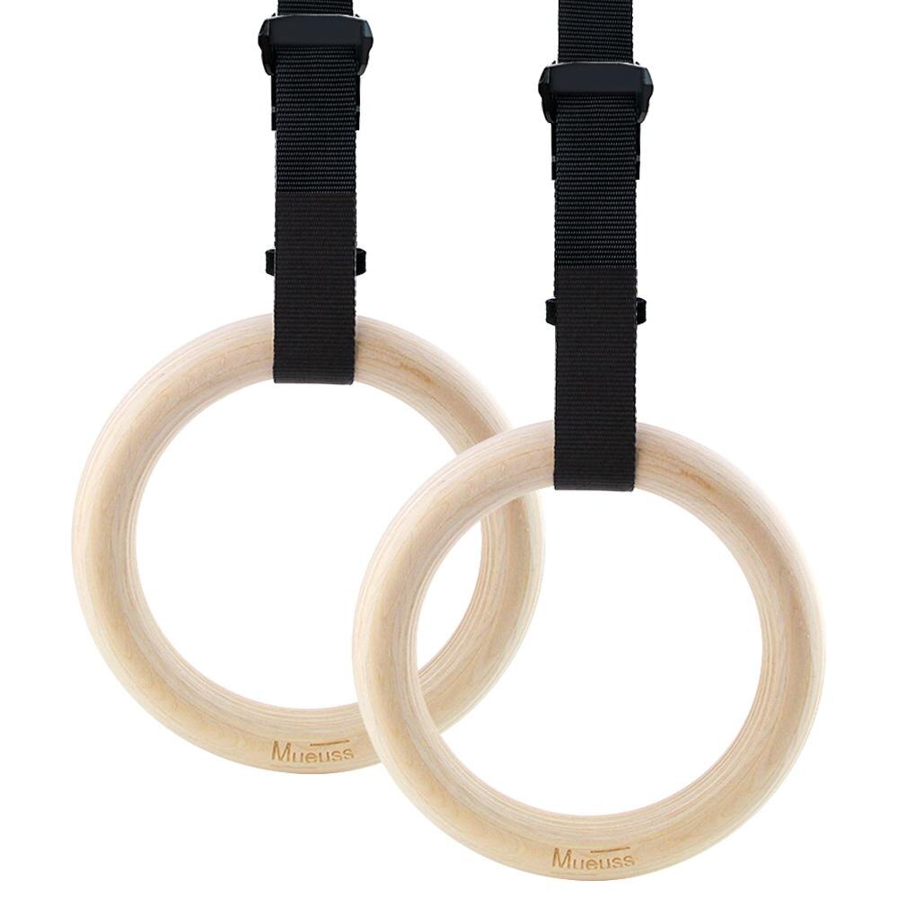 Wood Gymnastic Rings Workout For Home Gym & Cross ... – Vicedeal
