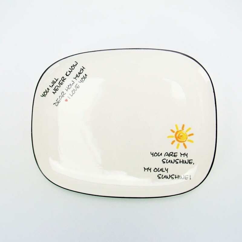 1Pce Nordic Style Ceramic Serving Plates Unique Fr... – Grandado