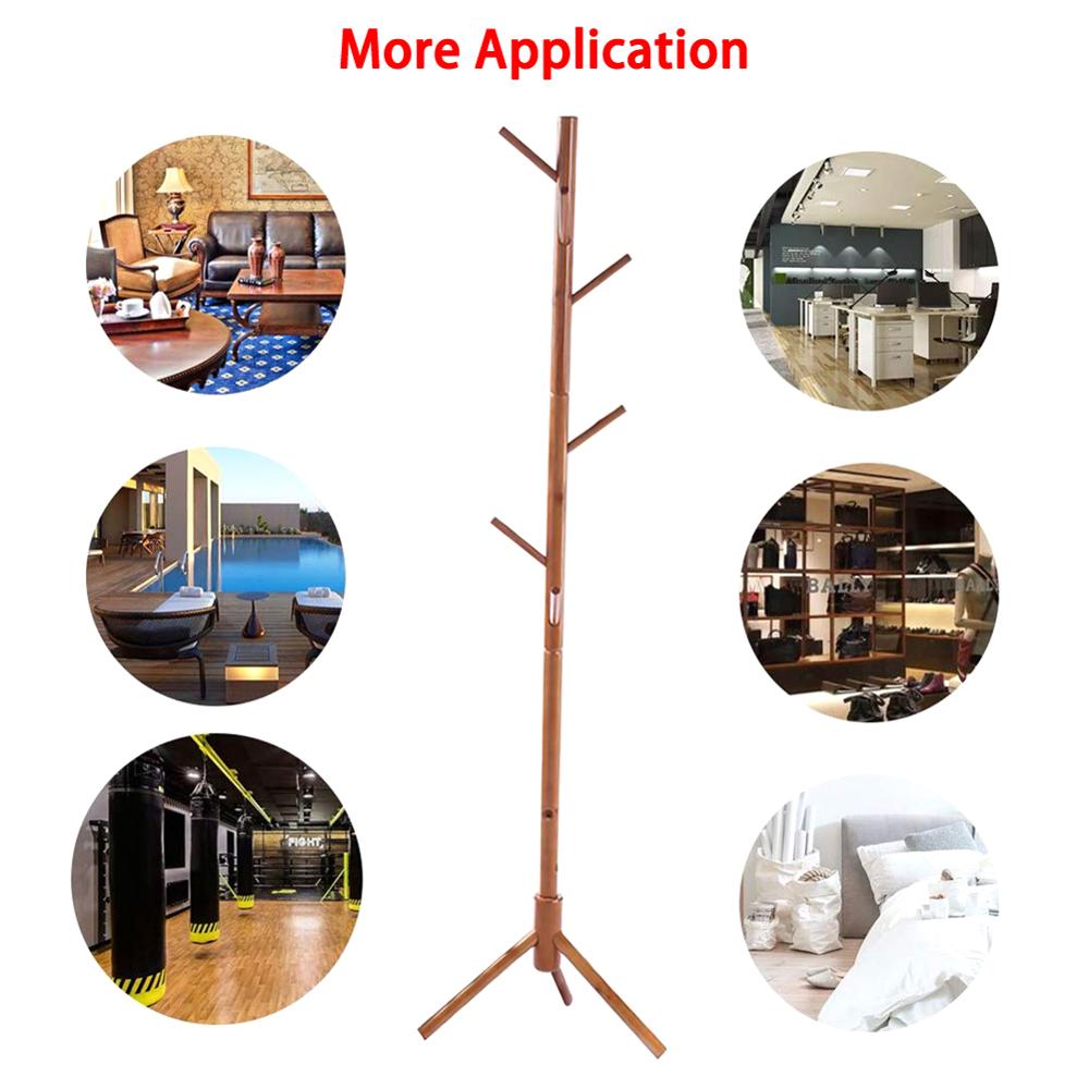 Solid Wood Coat Rack, Lacquered Pine Hat and Coat ... – Vicedeal