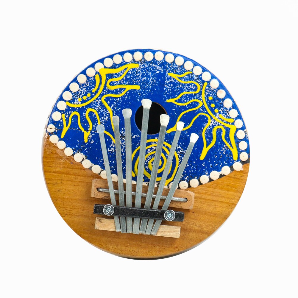 7 Keys Kalimba Thumb Piano Color Painted Natural C... – Grandado