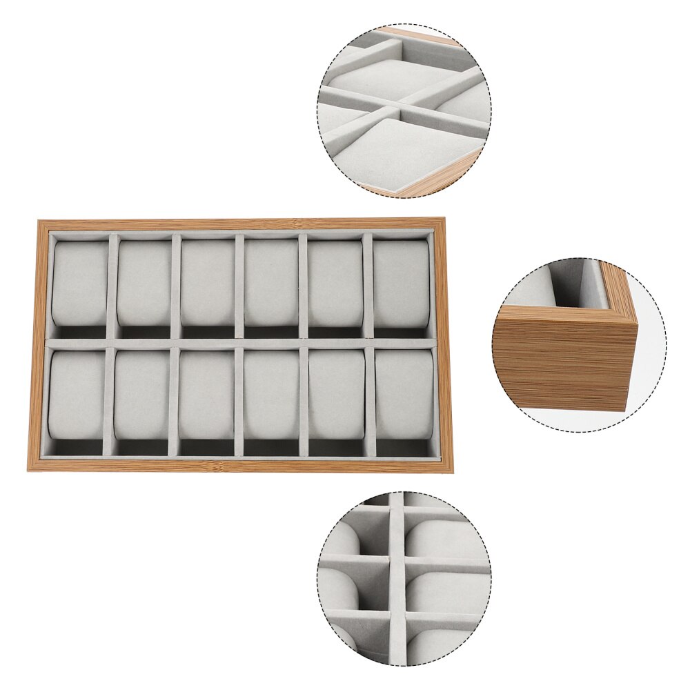 Houten Horloge Box Armband Display Lade Met Kussen... – Vicedeal