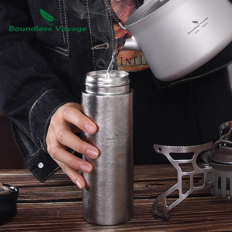 Boundless Voyage Titanium Thermos Vacuum Bottle Wa... – Grandado