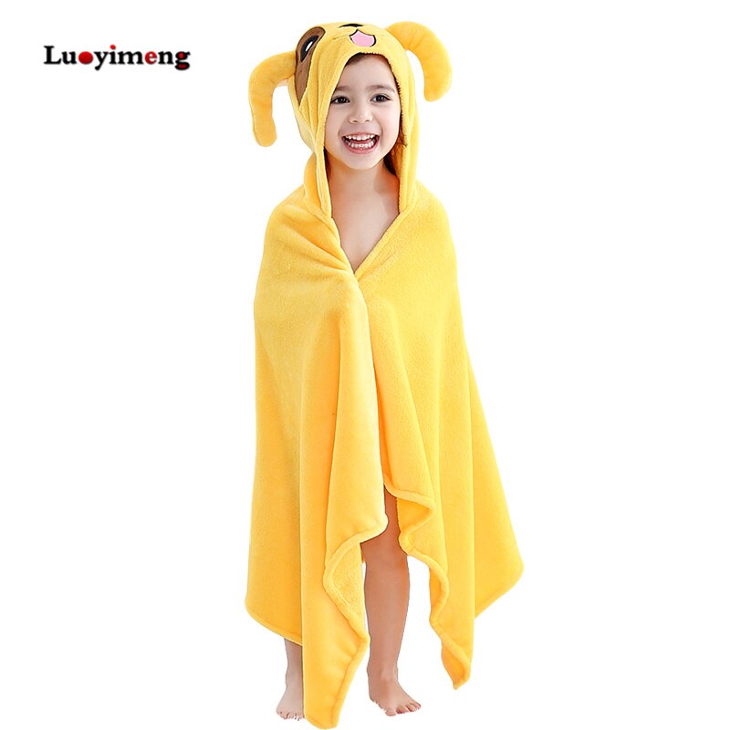 Cartoon Children's Robe Fleece Baby Bathrobe Beach... – Vicedeal