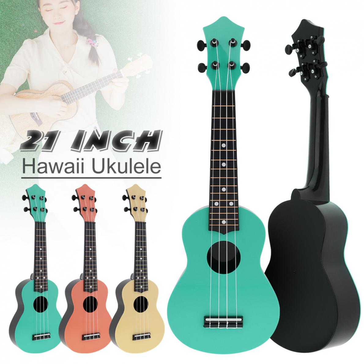 21 Inch Soprano Ukulele ABS Plastic 4 Strings Hawa... – Grandado