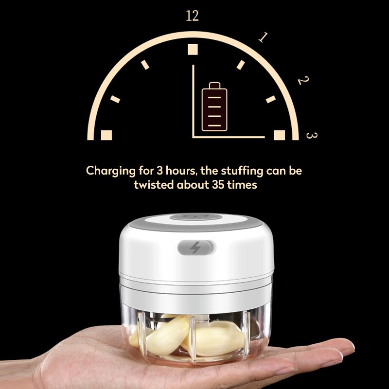 Smart Electric Garlic Press Vegetable Food Chopper... – Grandado