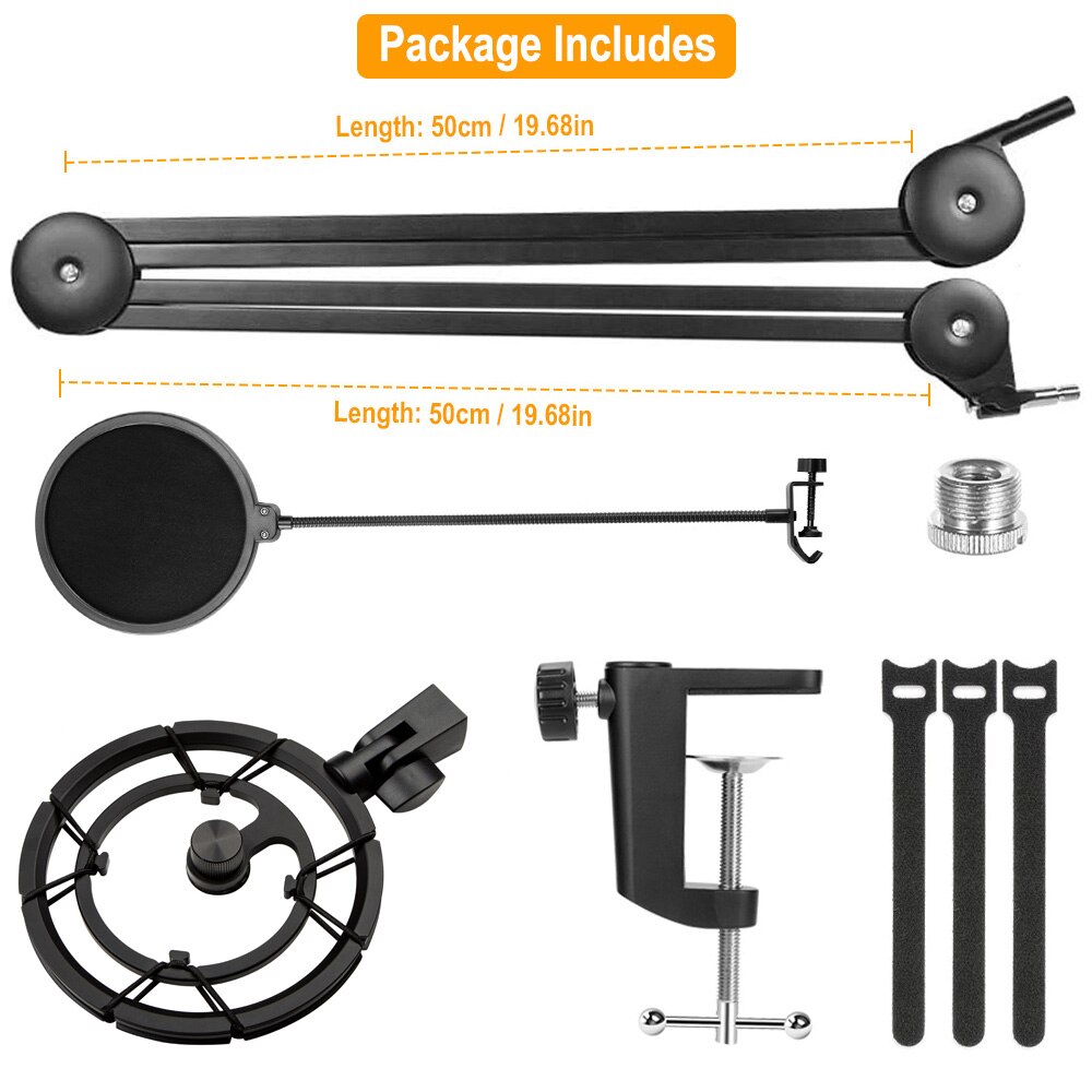 Microphone Stand With Shock Mount For Blue Yeti &a... – Vicedeal