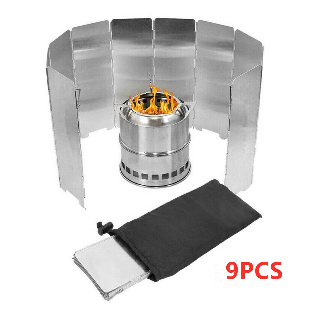 9/10 Plaat Opvouwbare Aluminium Outdoor Stove Wind... – Grandado