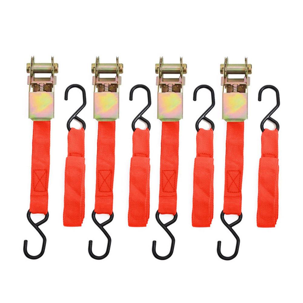 Heavy Duty Ratchet Tie-Down Strap with Double J Ho... – Grandado