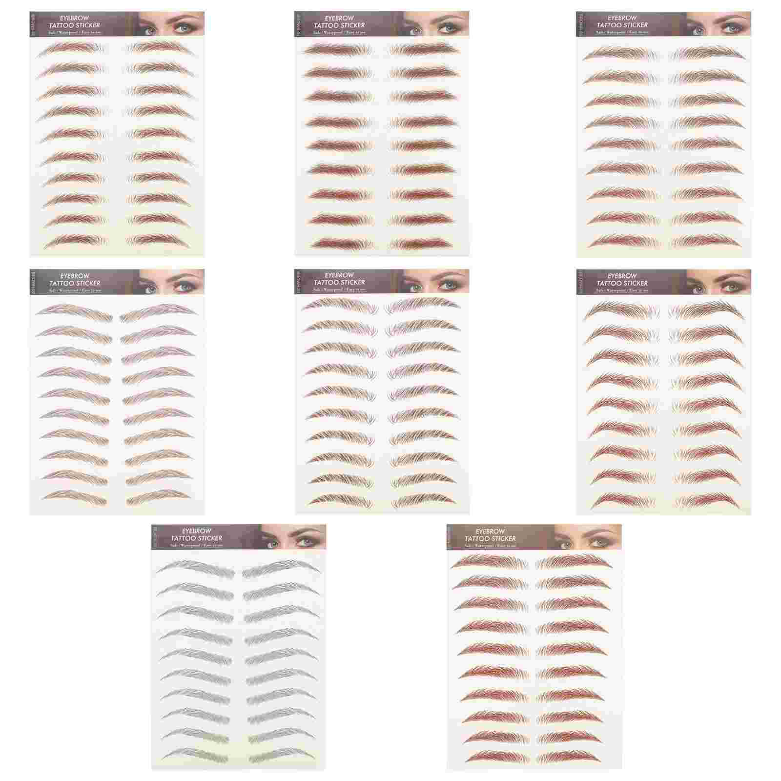 8 Sheets Practical Stickers Woman Makeup Stickers – Grandado