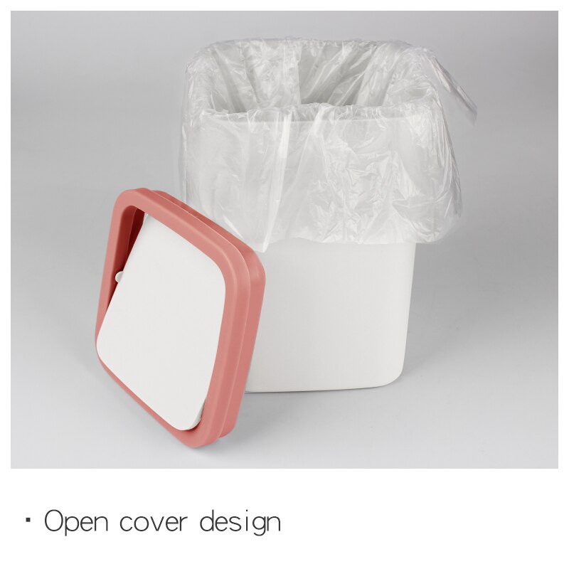 Cubo de basura de estilo nórdico, mini papelera cu... – Grandado Cubo de basura de estilo nórdico, mini papelera cu... – Grandado
