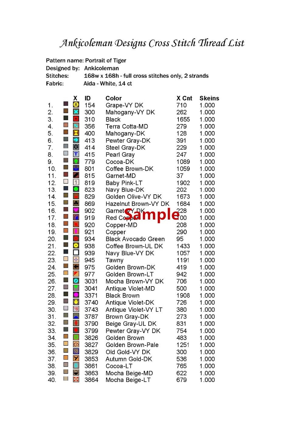 Embroidery Counted Cross Stitch Kits Needlework - ... – Grandado